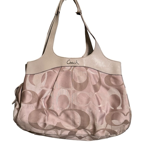 Coach | Bags | Coach Signature Collection Lexi Jacquard Hobo Bag Light ...